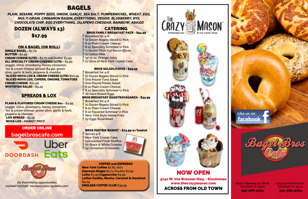 MENU – BB1 Home – Bagel Bros Cafe