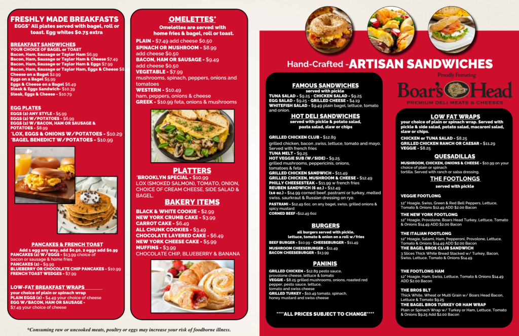 MENU – BB1 Home – Bagel Bros Cafe